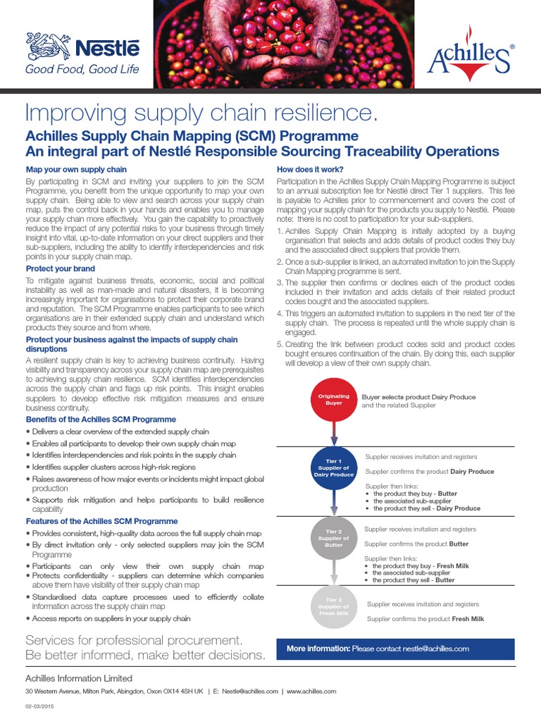 Achilles Supply Chain Mapping Programme | Download Free PDF | Supply ...