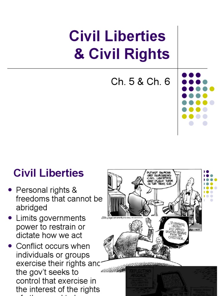 Civil Liberties & Civil Rights: Ch. 5 & Ch. 6 | PDF | First Amendment ...