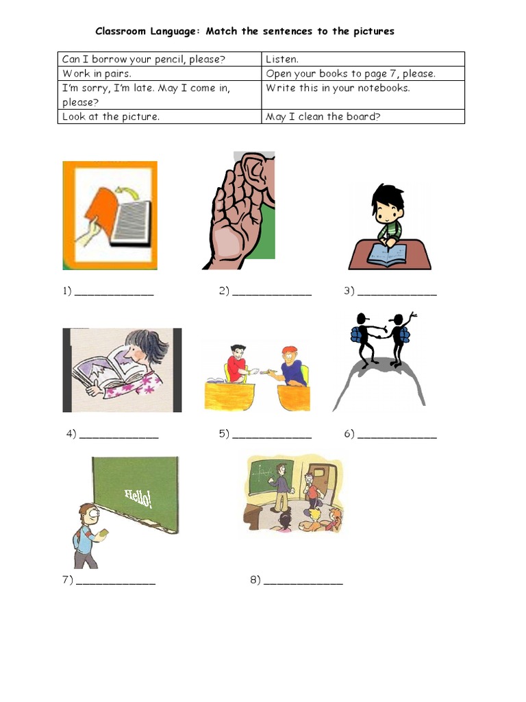 Classroom Language | PDF
