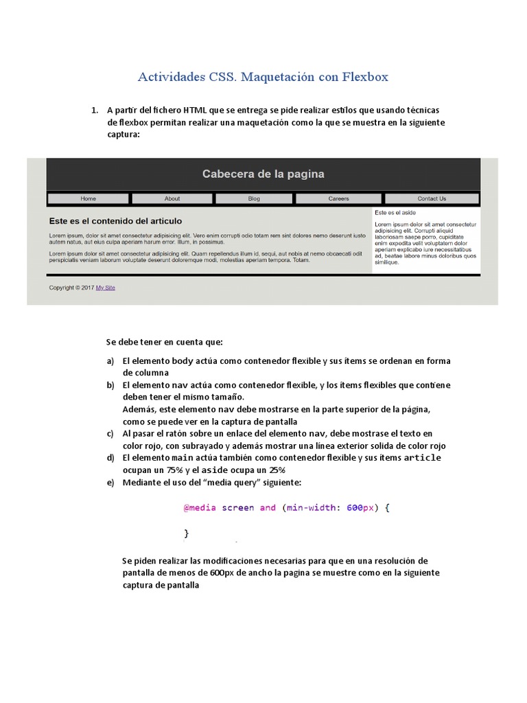 Ejercicios CSS Flexbox | PDF | Informática