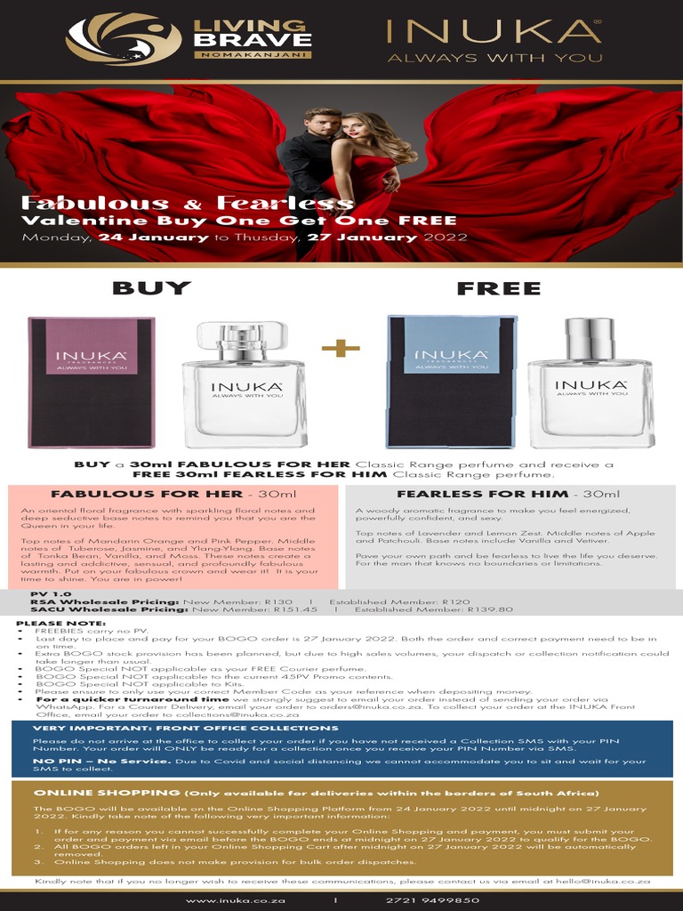 INUKA Valentine BOGO Communication 2022 | PDF | Perfume | Online Shopping