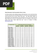 Diesel Generator Fuel Consumption Chart in Litres PDF | PDF | Fuel ...