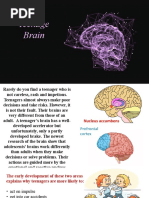 The Teenage Brain | PDF | Adolescence | Brain
