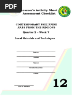 Contemporary Activity Sheet-Week1 | PDF | Contemporary Art | Learning
