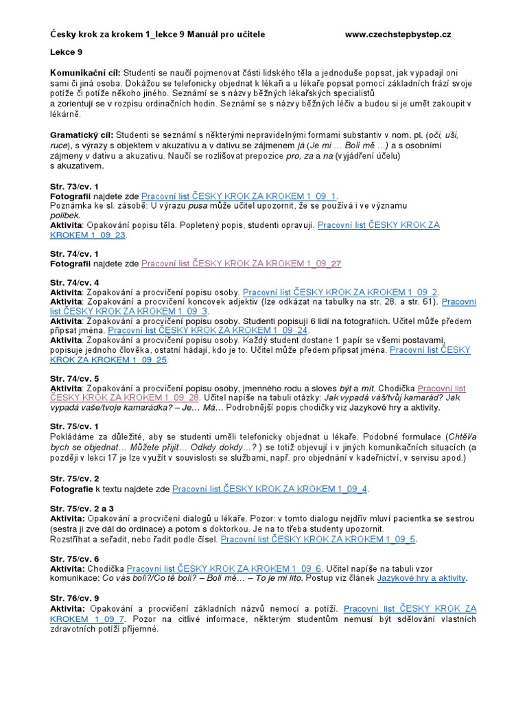 Ucitele - Cesky - Krok - Za - Krokem 1-9 | PDF