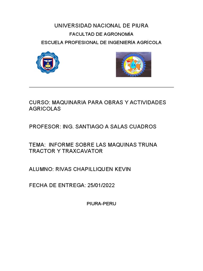 Turna Tractor | PDF | Eje | Rueda