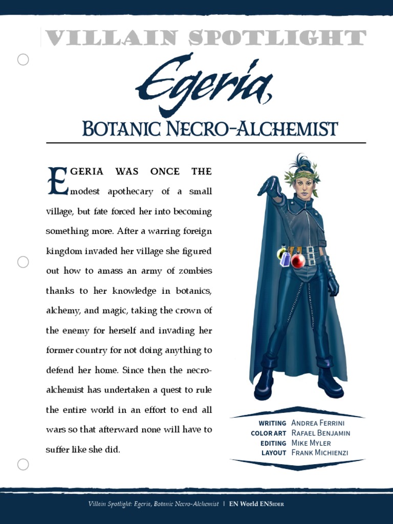 En5ider - 393 - VS - Egeria-Botanic-Necro-Alchemist v2 | PDF