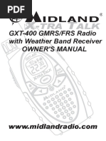 Midland GXT1000 Radio Manual | PDF | Rechargeable Battery | Battery Charger