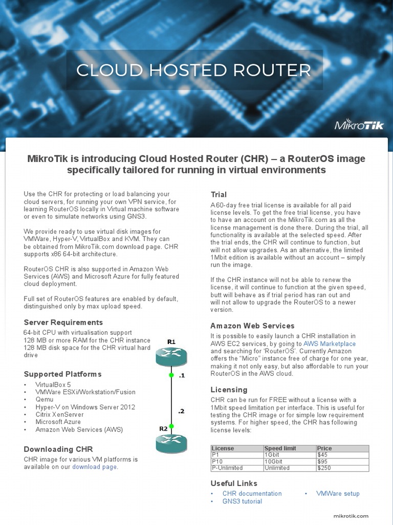 Cloud Hosted Router | PDF | Router (Computing) | Hyper V
