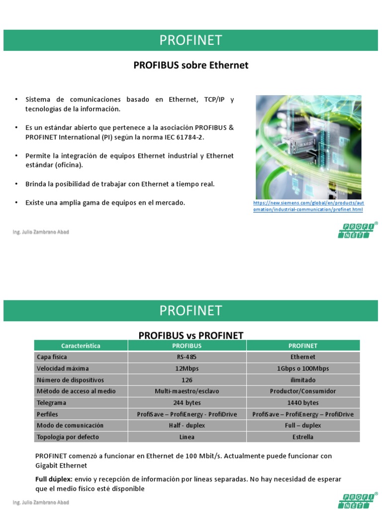 Profinet | PDF | Fibra óptica | Ethernet