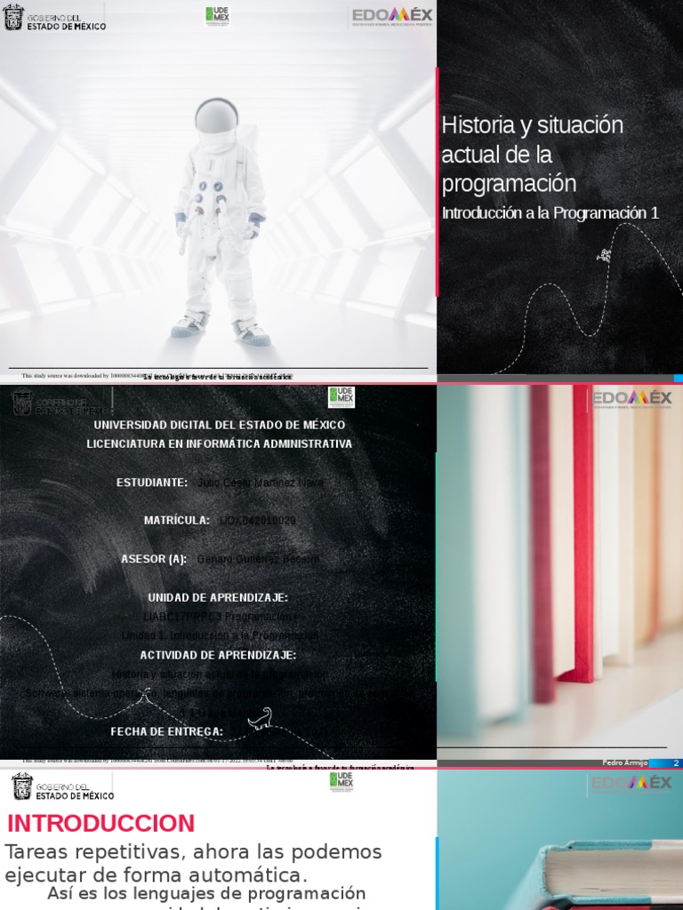 UDX042010029 U1 AA1 Programacion I | PDF | Programación de computadoras ...