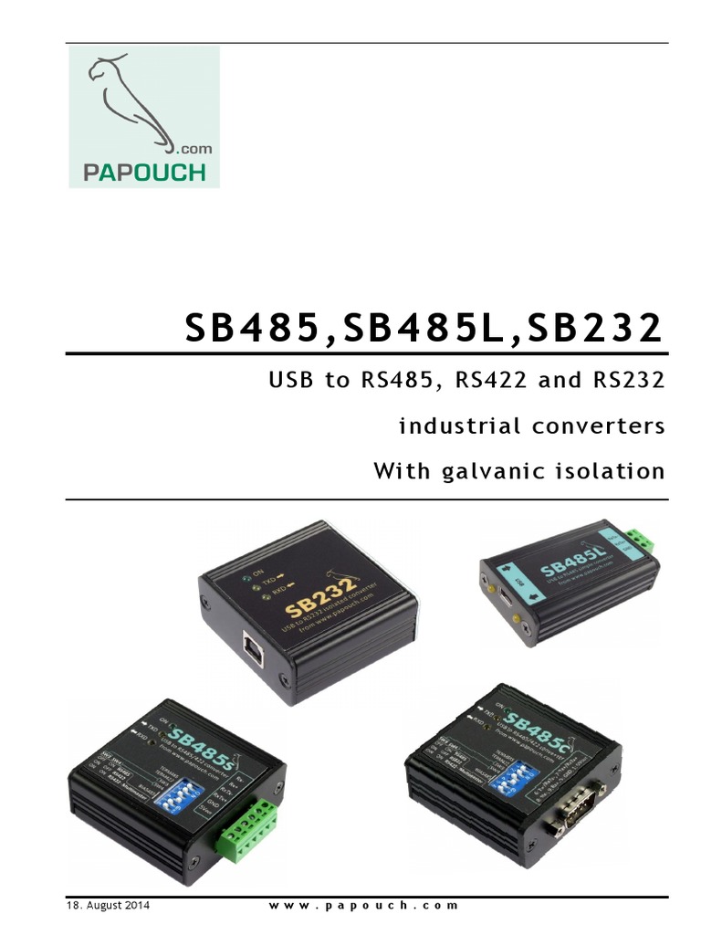 sb485s rs232 A rs485 | PDF | Usb | Device Driver