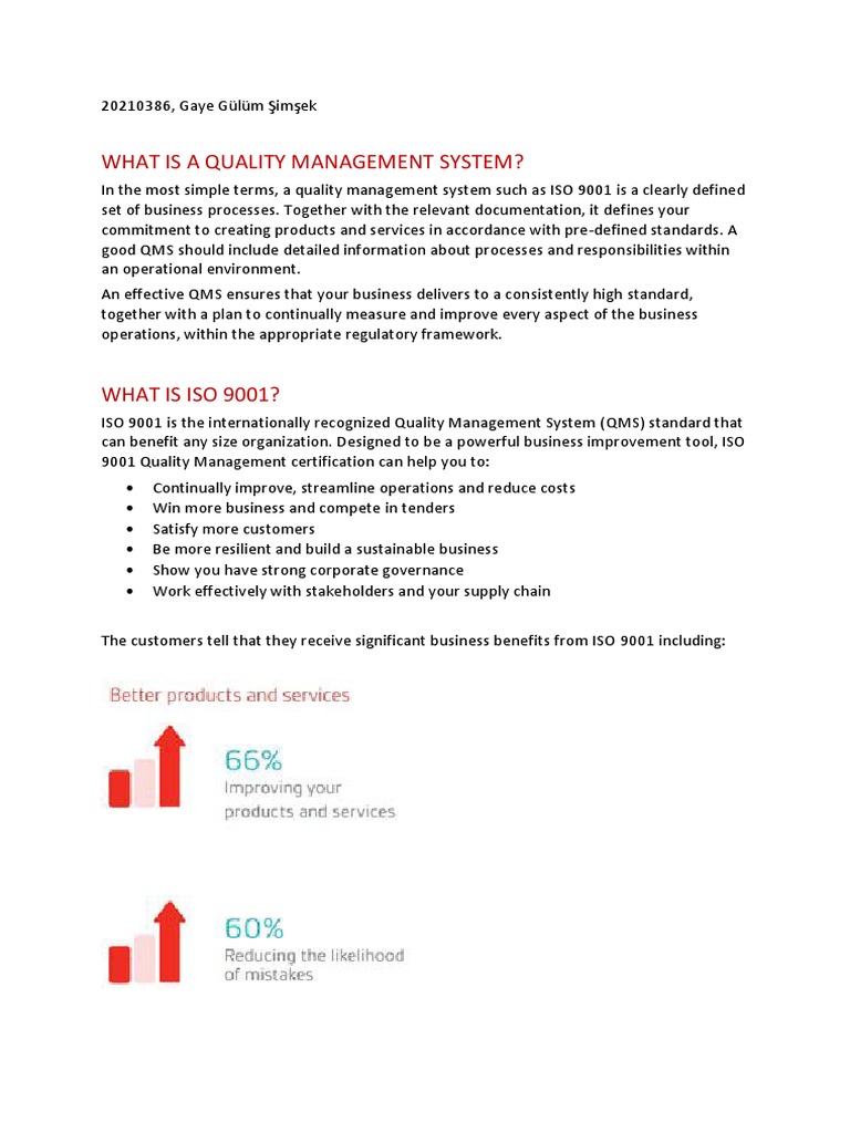 Quality Management System - ISO9001 | PDF | Iso 9000 | Quality Management