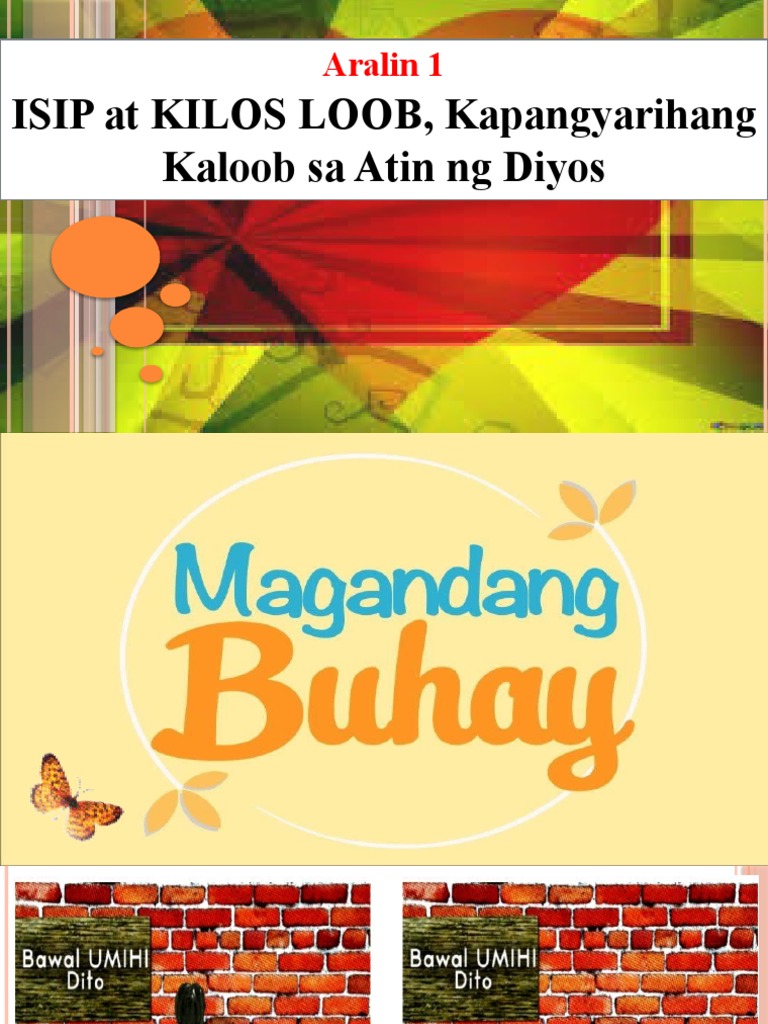 Isip at Kilos Loob 1 | PDF