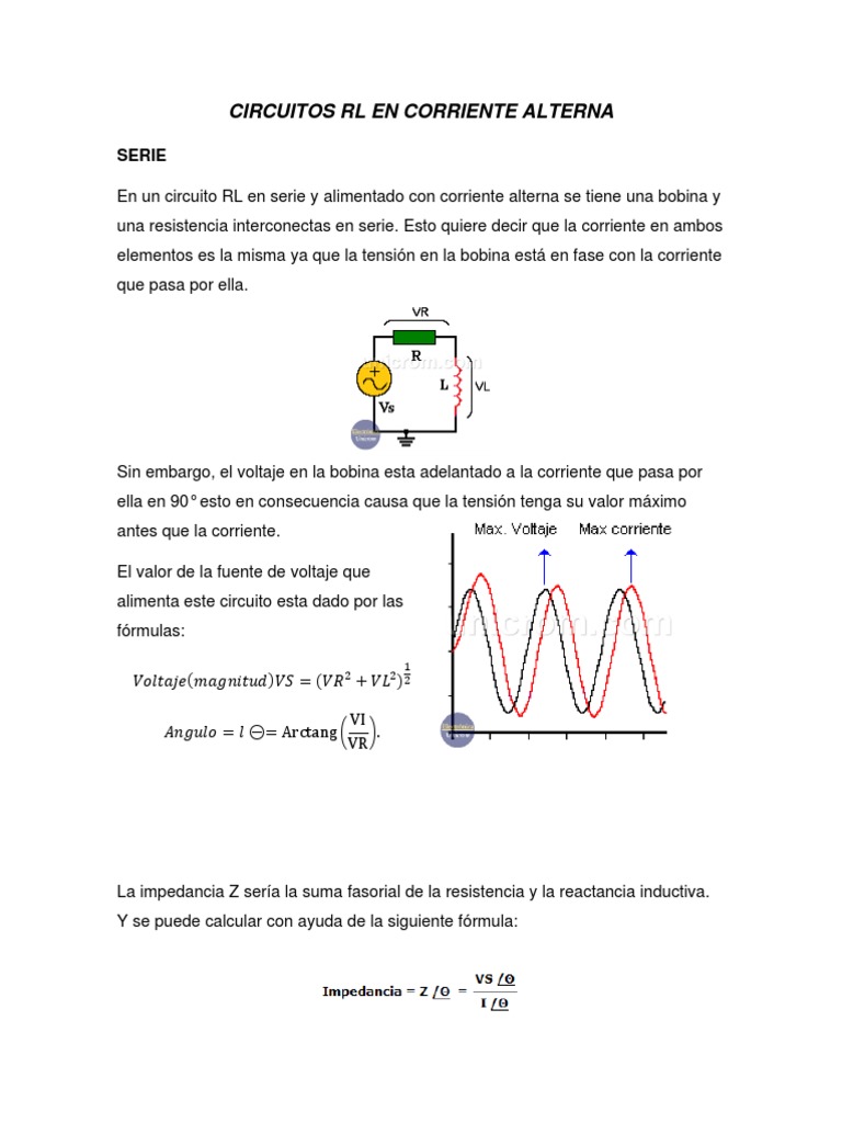 Saber 2.circuitos RLC | PDF | Impedancia eléctrica | Inductor