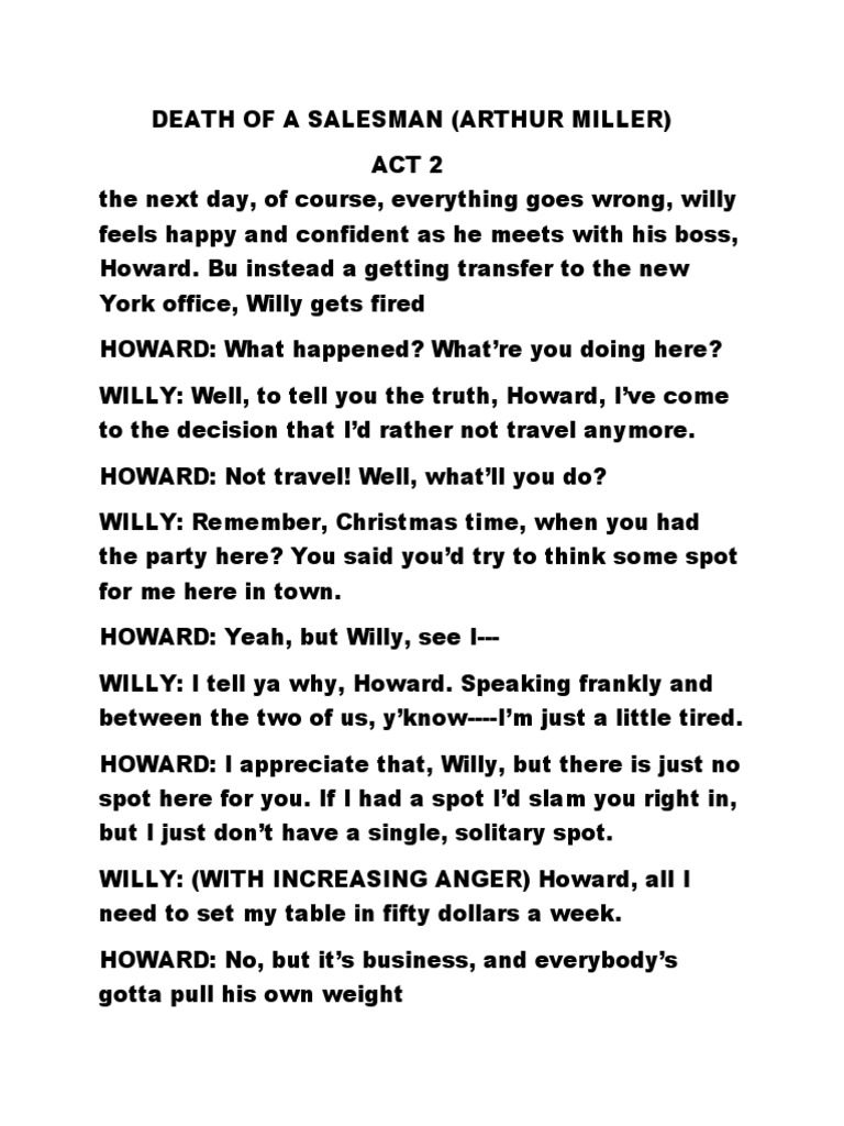 Death of A Salesman | PDF