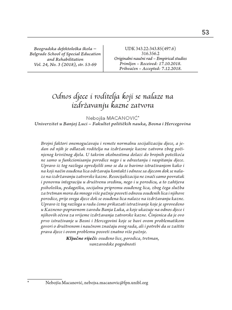 Macanovic 1 | PDF