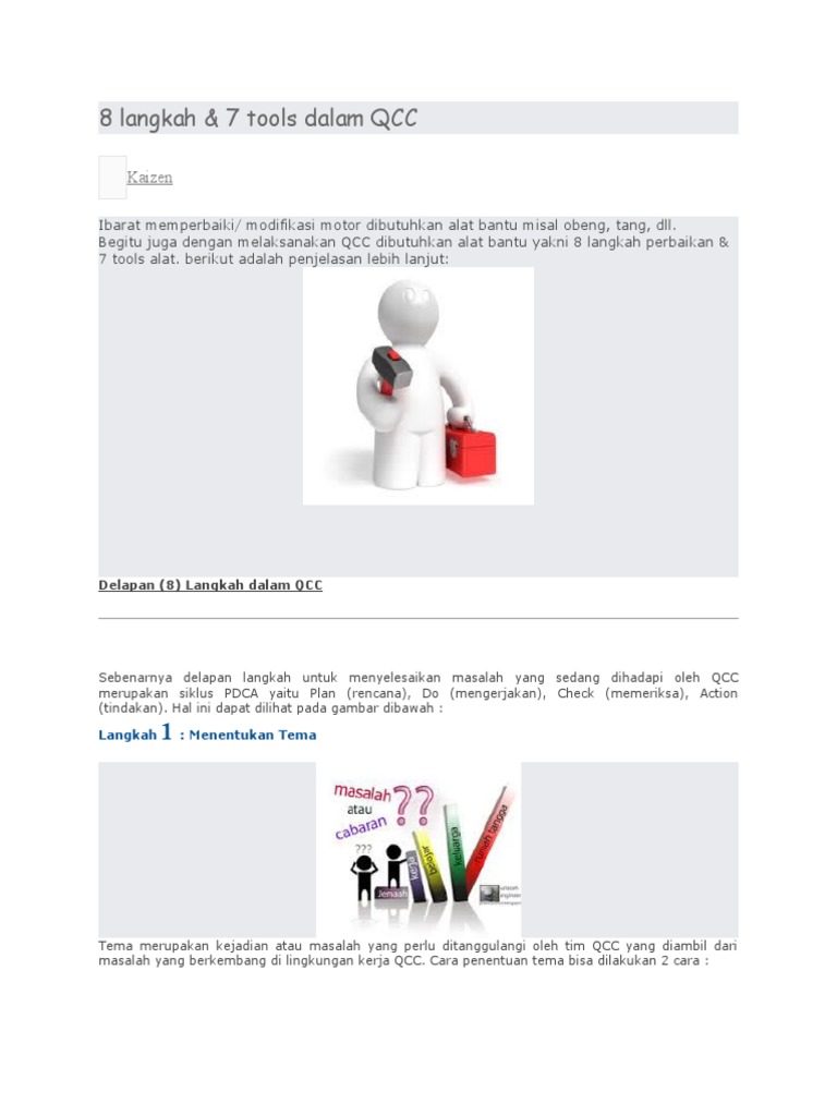Langkah QCC dan Tools | PDF