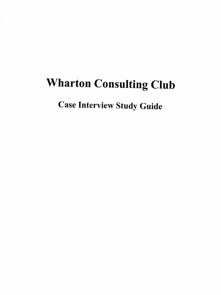 Wharton Case Guide | PDF