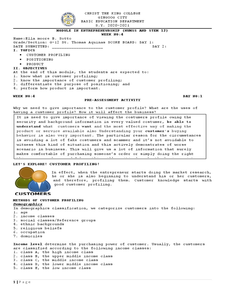 Customer Profiling: Be Able To Understand What Customers Want and The ...