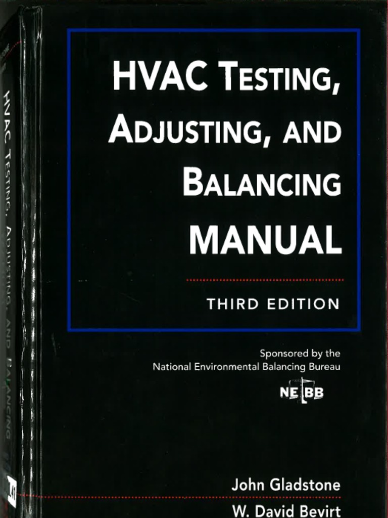 NEBB 162 HVAC Testing Adjusting And-Balancing Manual | PDF