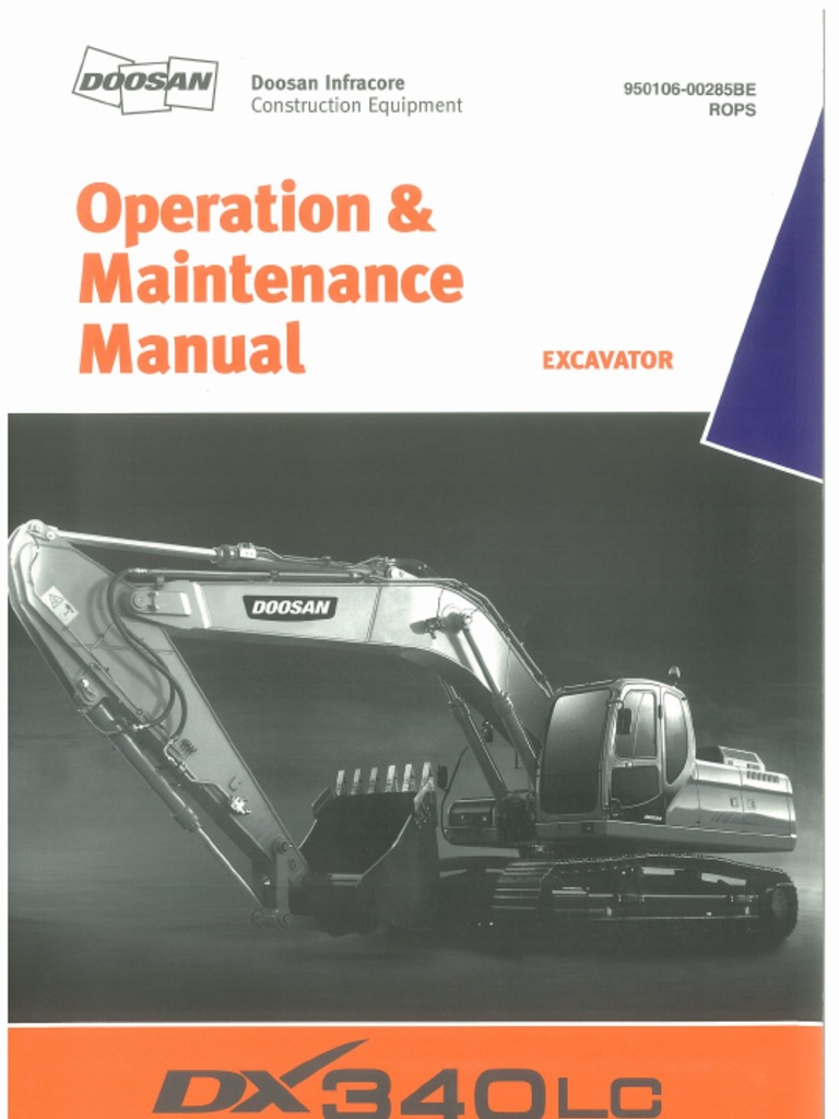 Doosan DX340LC - Operation & Maintenance Manual | PDF