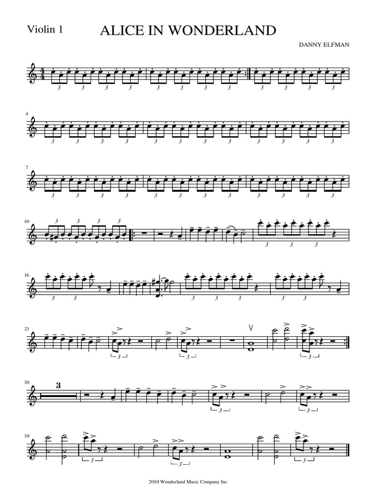 Alice in Wonderland | PDF | Classical Music