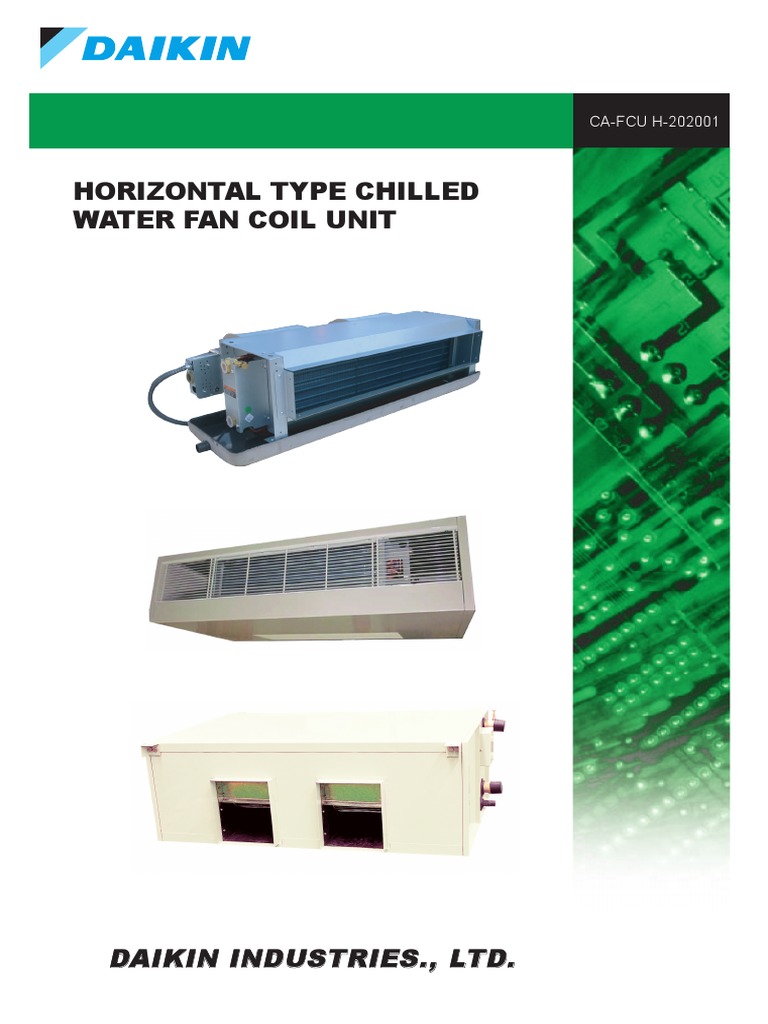 Horizontal Type Chilled Water Fan Coil Unit | PDF | Air Conditioning ...