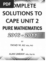 Cape Integrated Mathematics Paper 1 | PDF