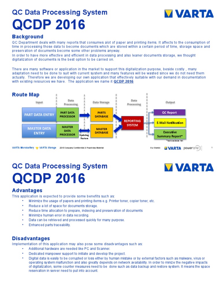 QCDP 2016: QC Data Processing System | PDF | Computer File | Databases