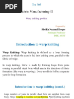 Understanding Warp Knitting Techniques | PDF | Knitting | Textiles