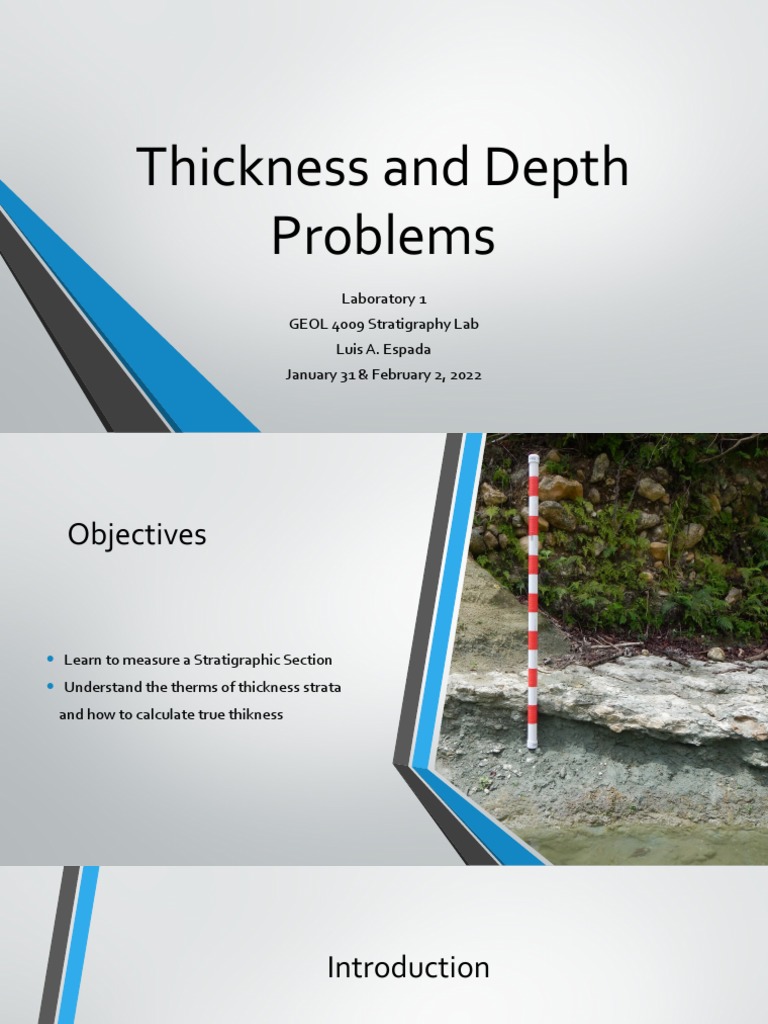 Thickness and Depth Problems | PDF | Stratigraphy | Geology
