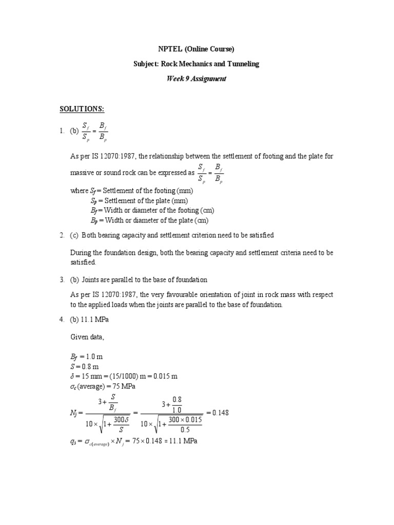 Week 9 Assignment Solutions | PDF | Materials Science | Applied And Interdisciplinary Physics