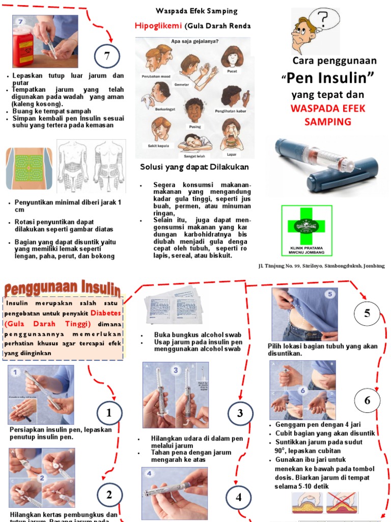 Leaflet Penggunaan Insulin | PDF