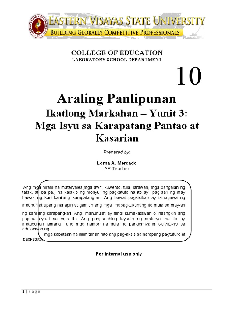 Yunit 3 G10 | PDF