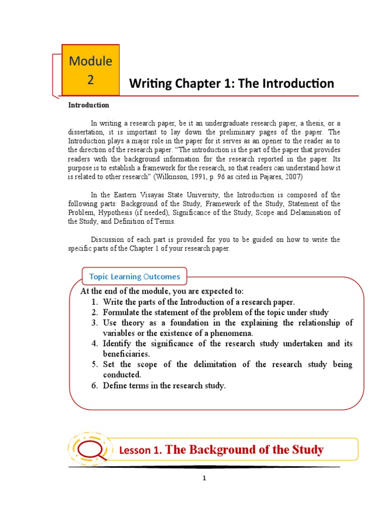 Module 3 - Writing Chapter 1 - February - 24 - 2021 | PDF | Theory ...