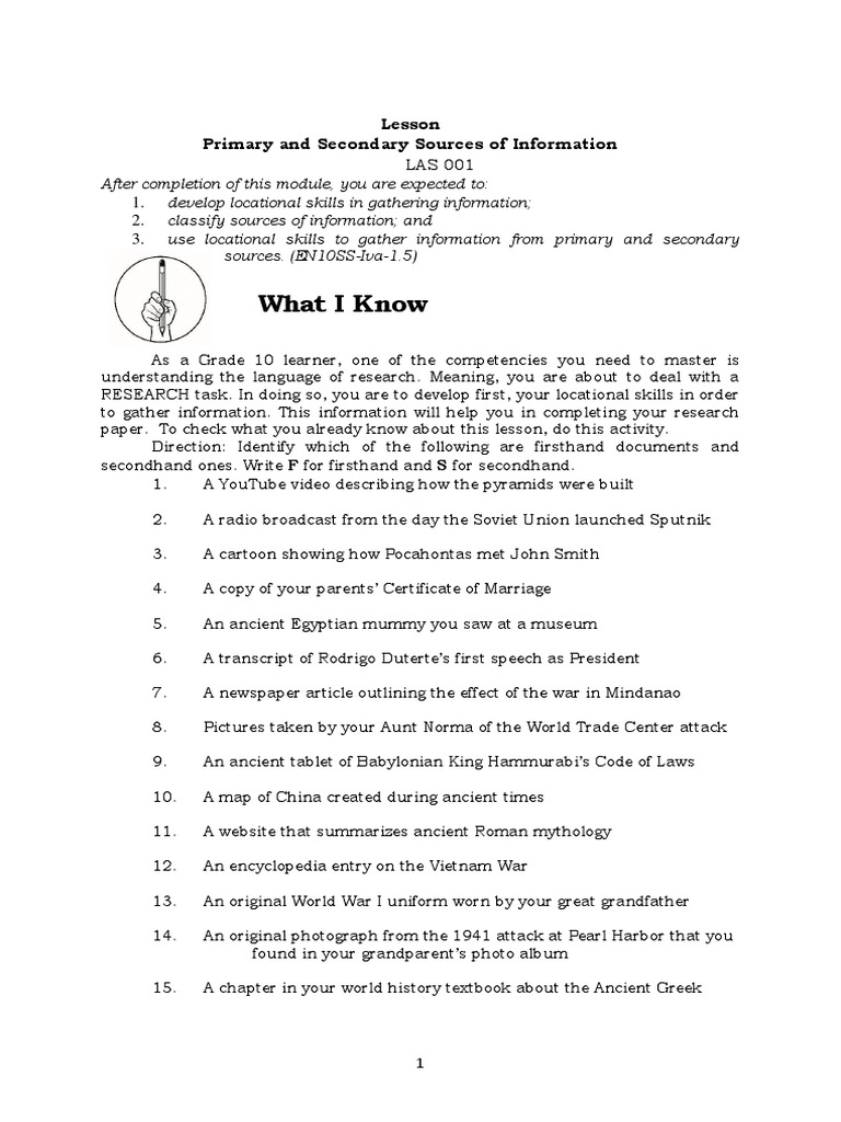 Understanding Primary and Secondary Sources | PDF | Primary Sources
