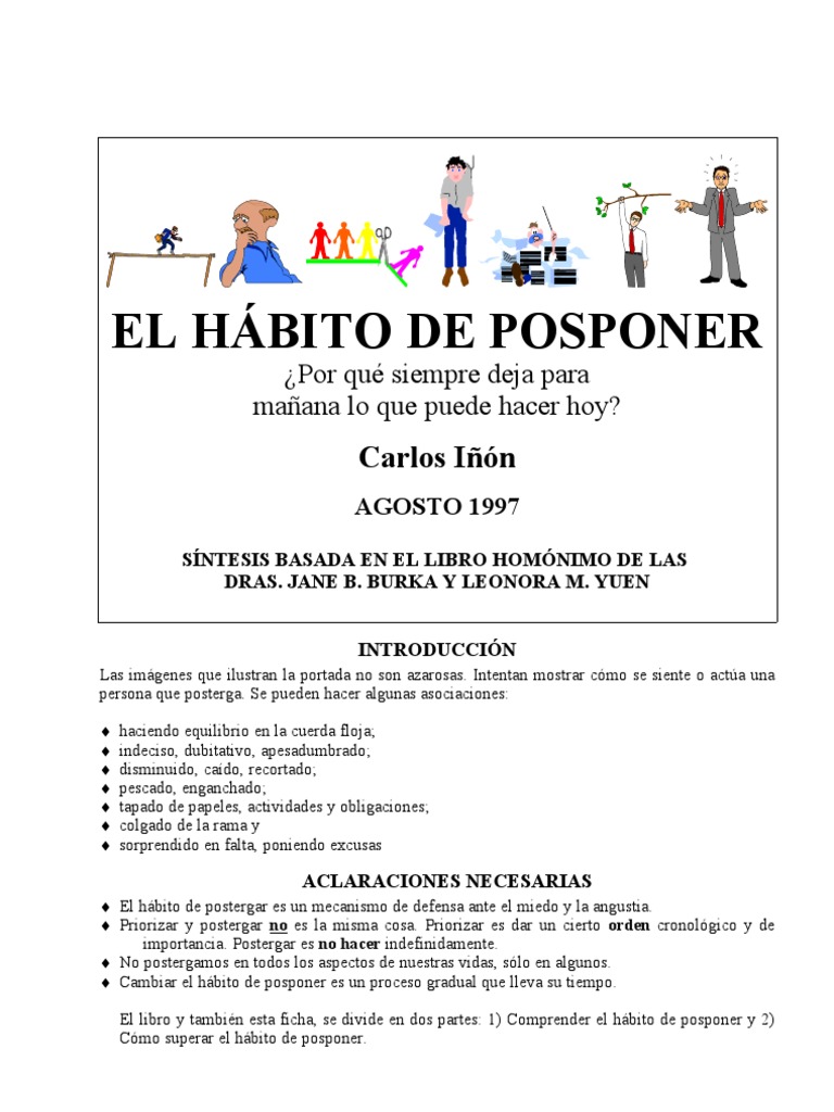 Comprendiendo el hábito de posponer | PDF | Temor | Estrés (biología)