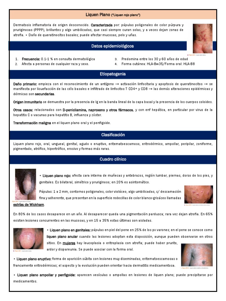 Liquen Plano | PDF | Epidermis | Piel