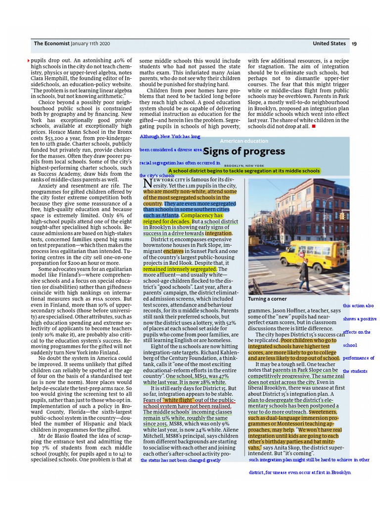 种族ethnicity2020-01-11 A school district begins to tackle segregation at its middle schools批注 ...