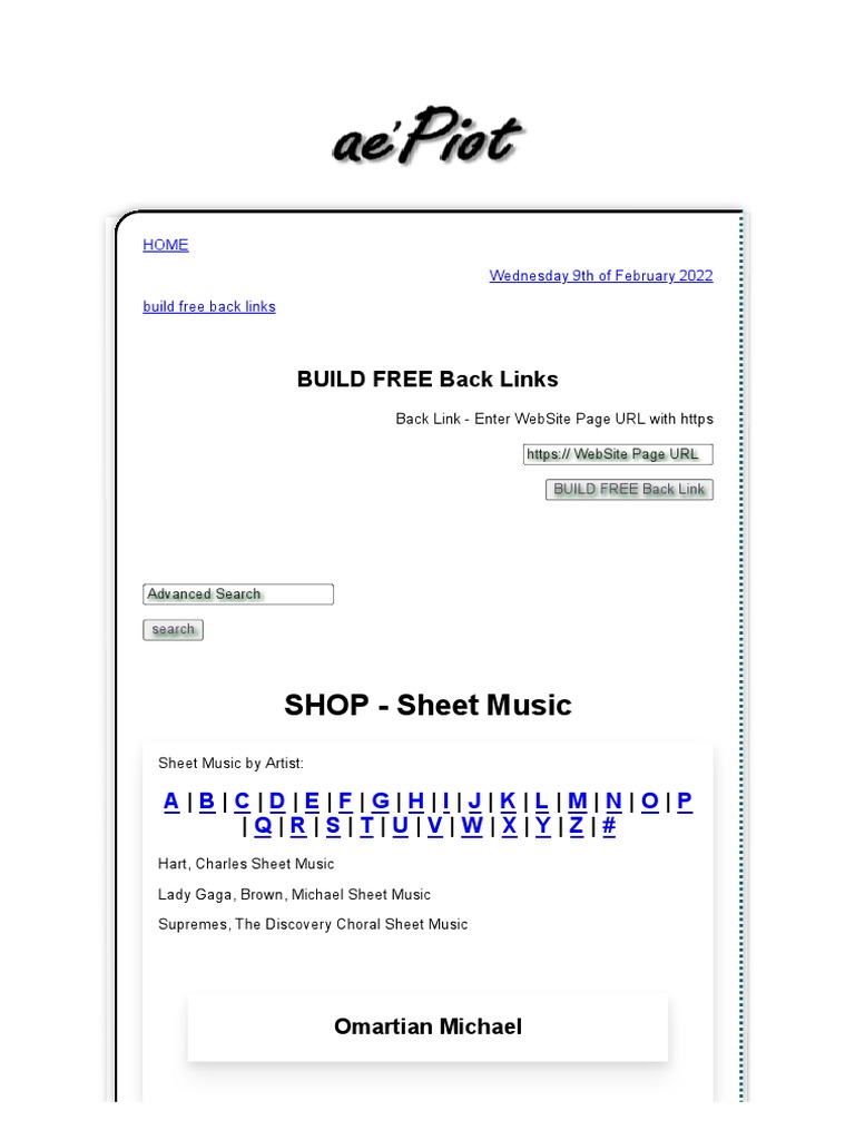 Senegal, Build Free Back Links | PDF | Sheet Music | Performing Arts