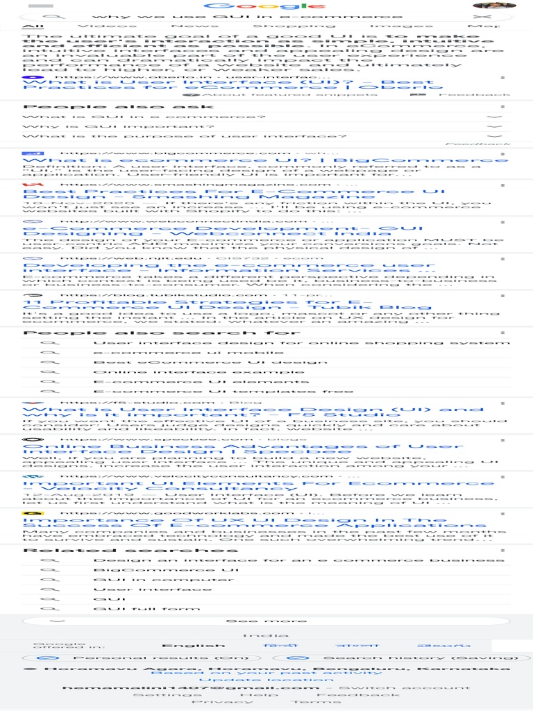 Why We Use GUI in E-Commerce - Google Search | PDF | User Interface | E ...
