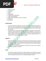 Hold Time Study Sample Protocol PDF | PDF | Tablet (Pharmacy) | Chemistry
