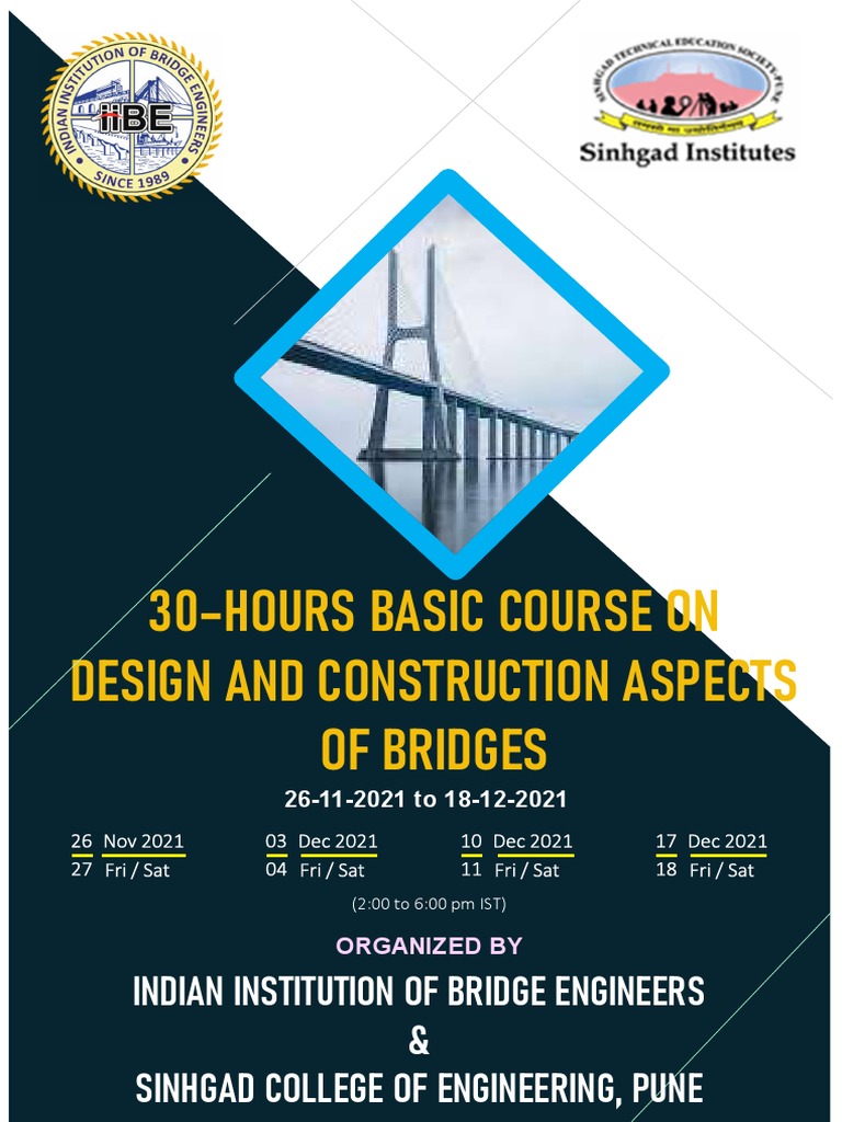 IIBE SCOE Bridge Course Brochure | PDF | Bridge | Engineering