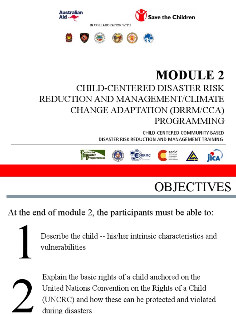 Child-Centered Disaster Risk Reduction and Management/Climate Change Adaptation (Drrm/Cca ...