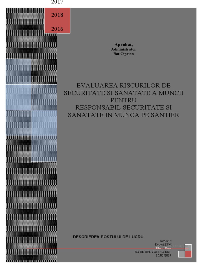 BSR - ER 002 - Responsabil SSM (TESA) | PDF