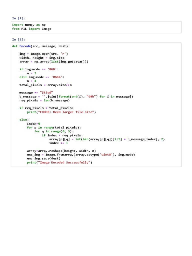 Image Steganography Demo - Jupyter Notebook | PDF | Computer ...