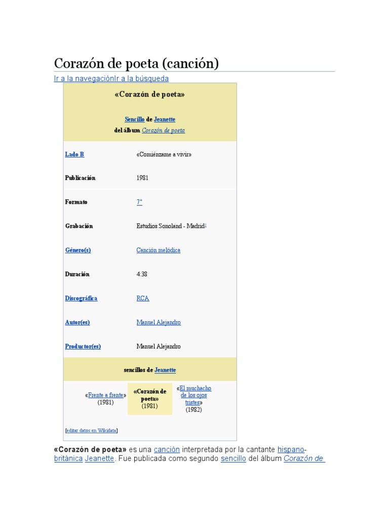 Corazón de Poeta | PDF