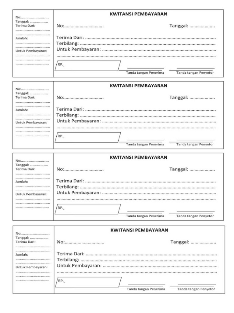 Kwitansi Cetak | PDF