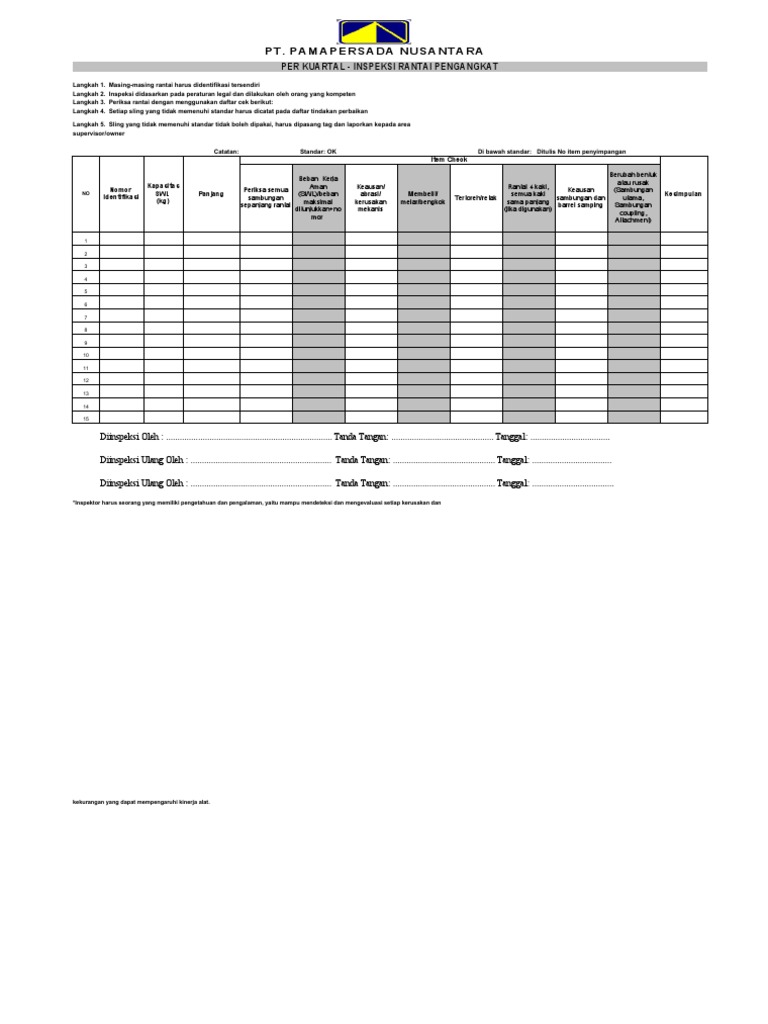 Webbing Sling, Lever & Chain Block, Rantai Pengangkatan | PDF